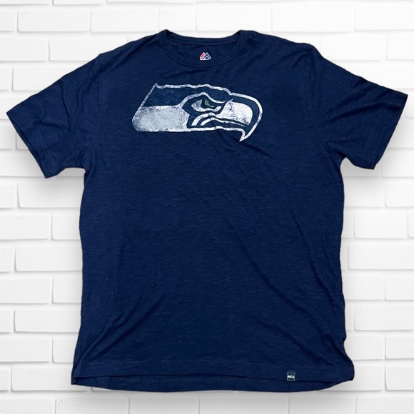 Shirts | Seattle Seahawks Graphic Tee Logo Tshirt Large Nwot | Poshmark